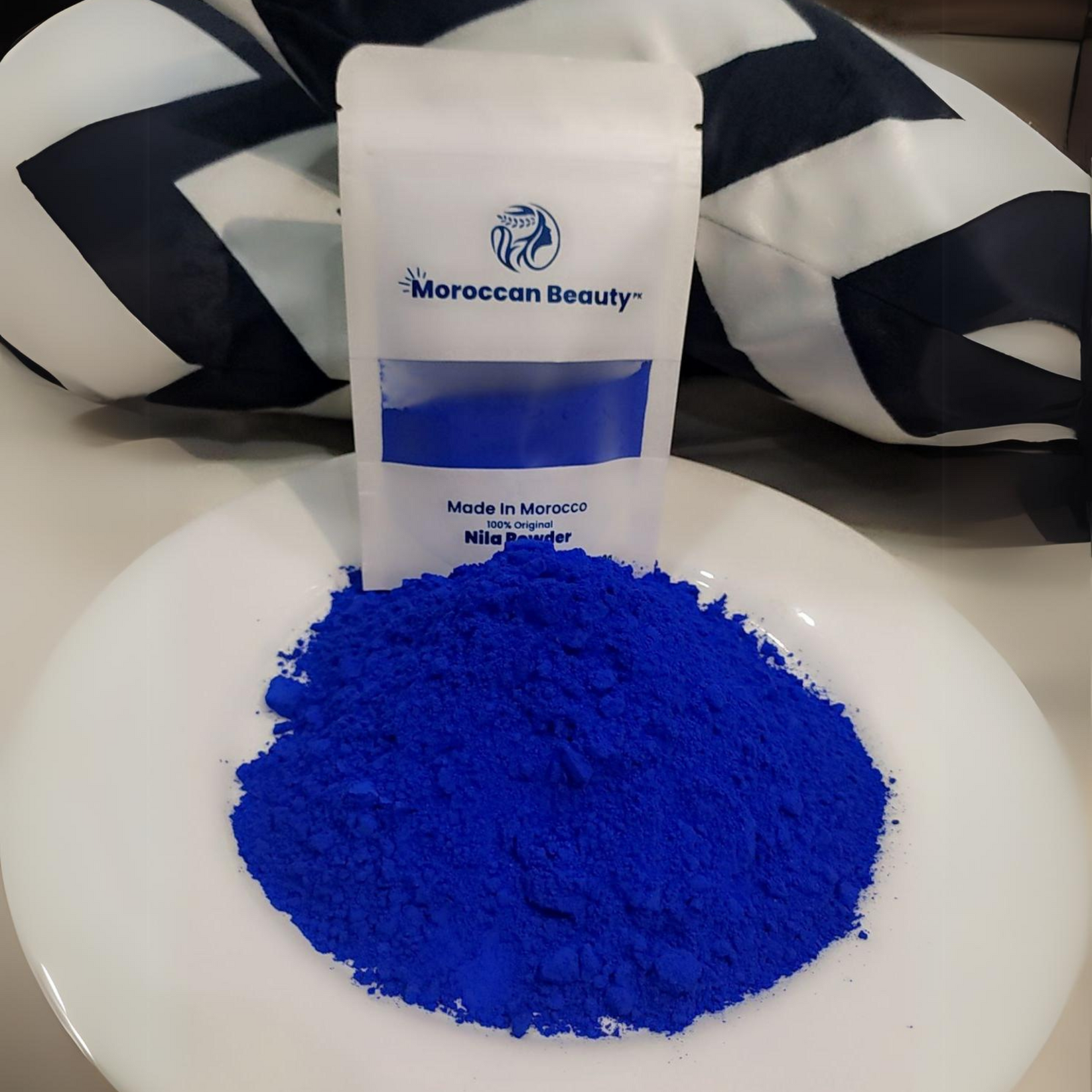 100% Original Moroccan Blue Nila Powder in Pakistan | MoroccanBeauty.pk ...